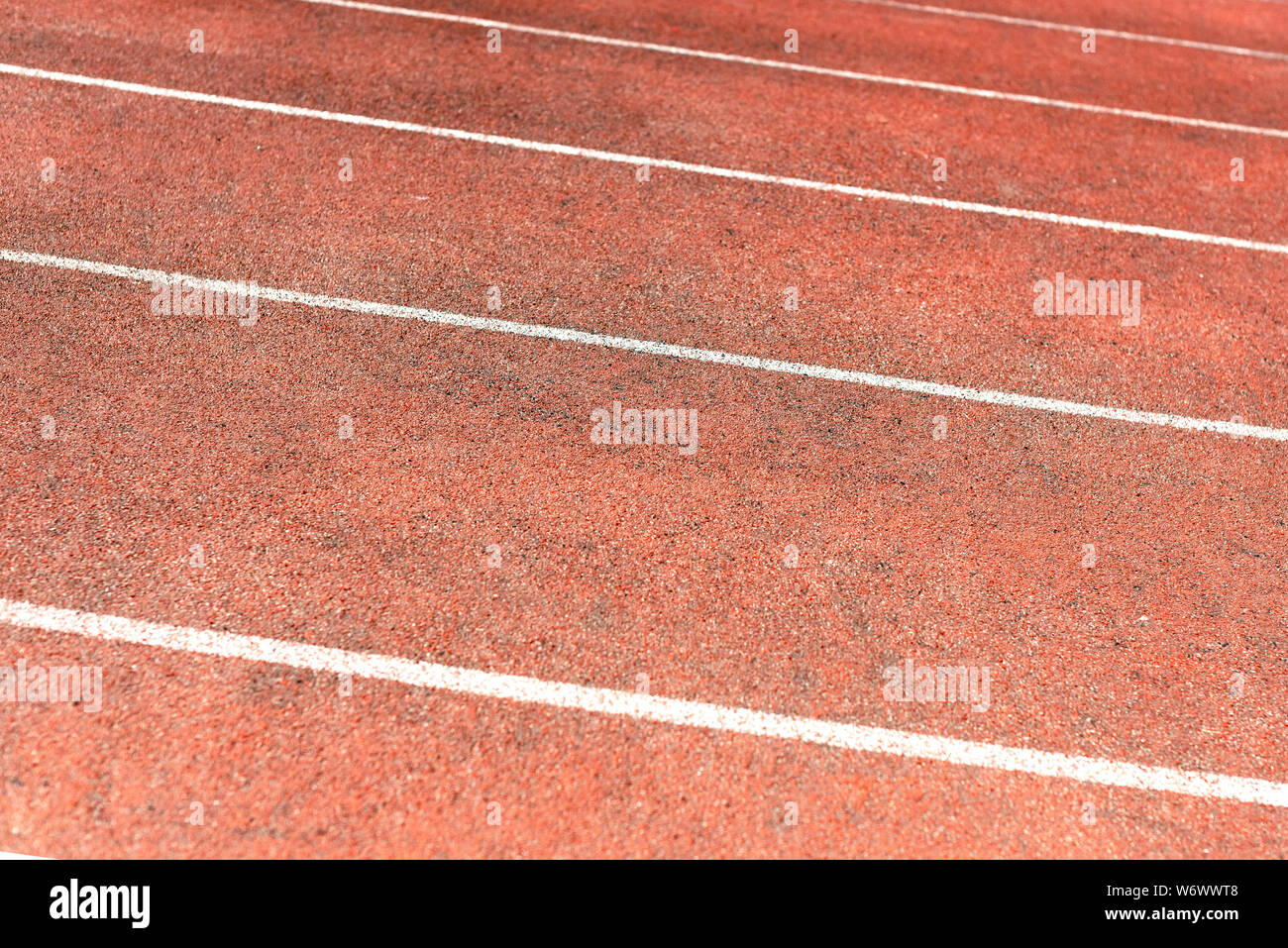 Stadium track for running and athletics competitions. New synthetic ...