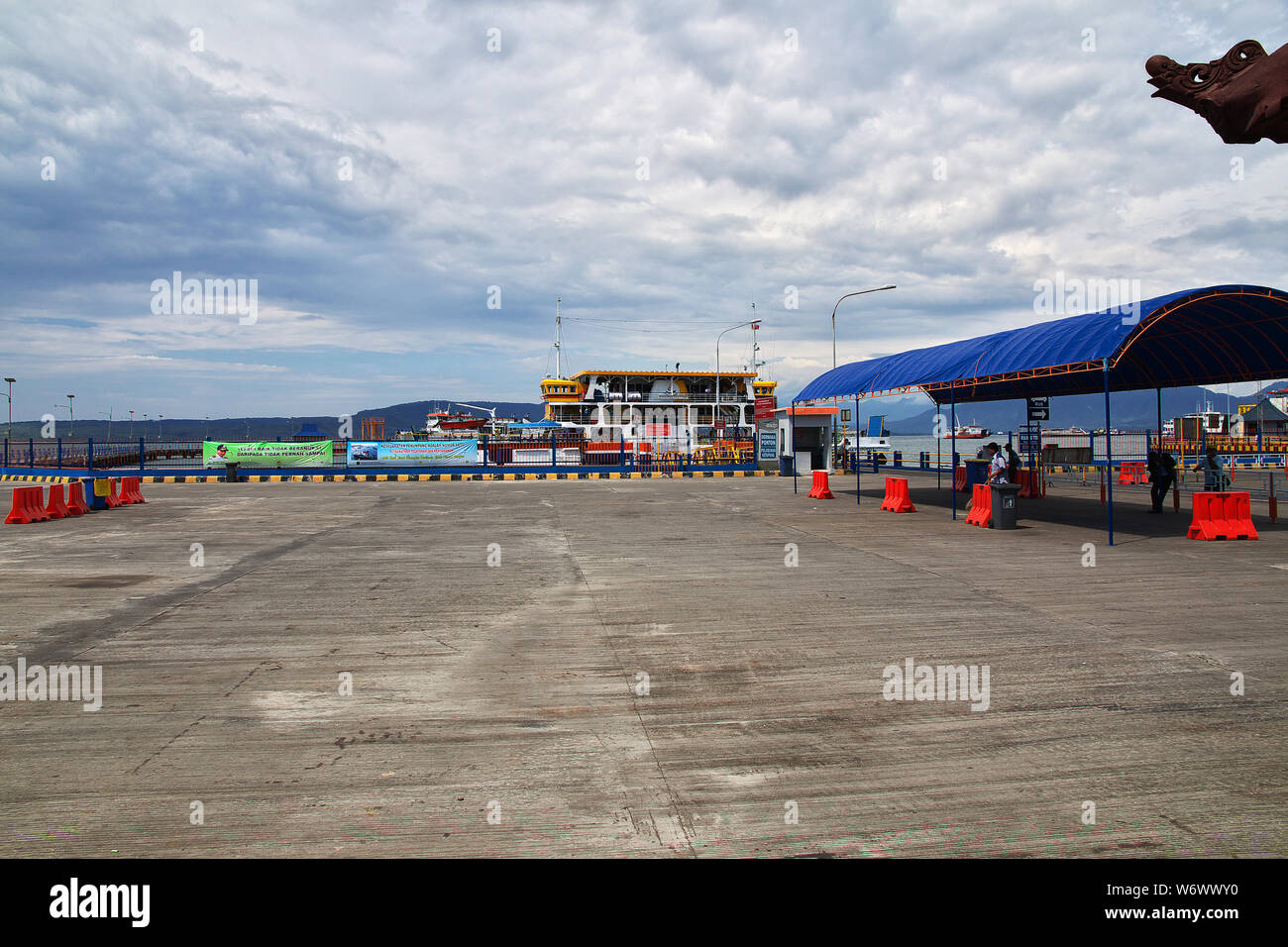 Ferry from Java to Bali island Stock Photo - Alamy