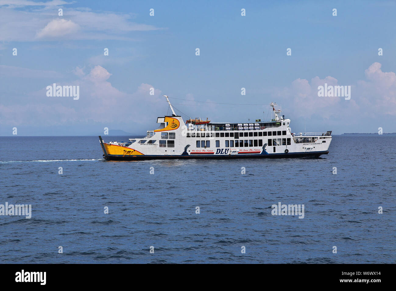Ferry from Java to Bali island Stock Photo - Alamy