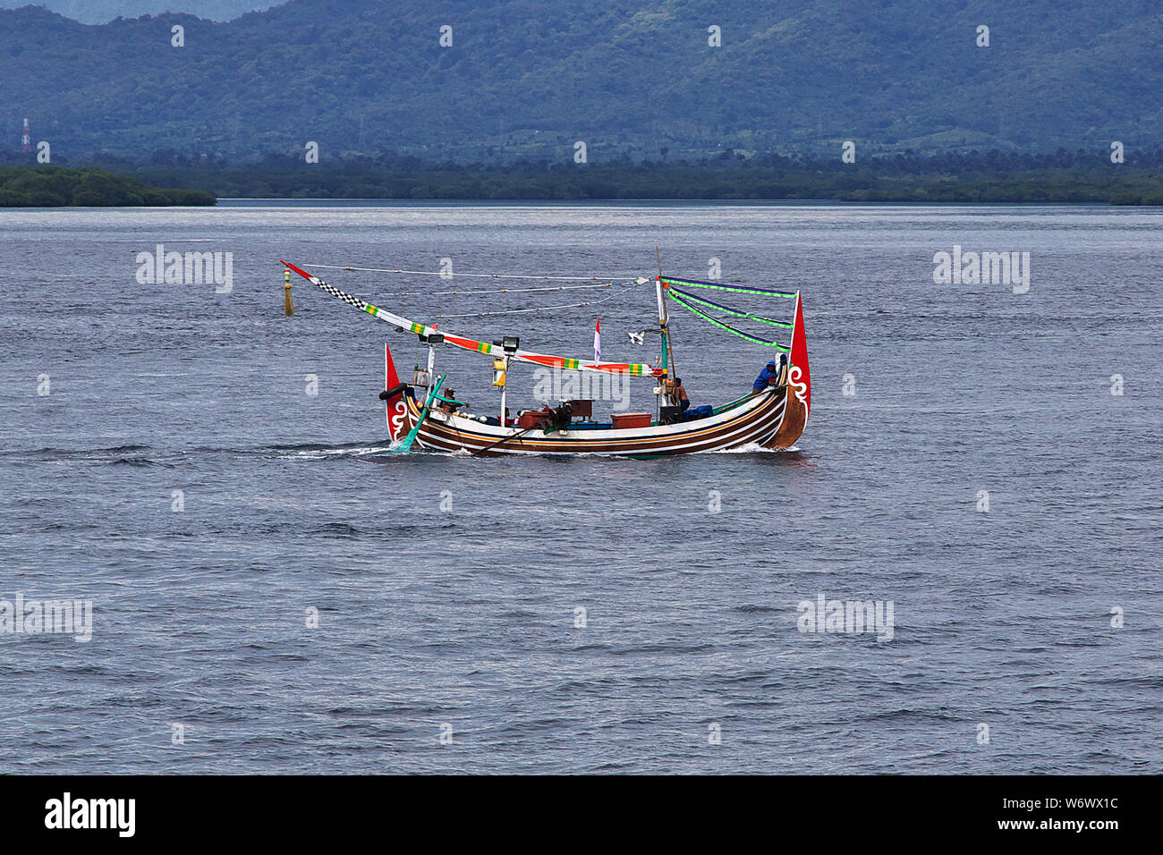 Ferry from Java to Bali island Stock Photo - Alamy