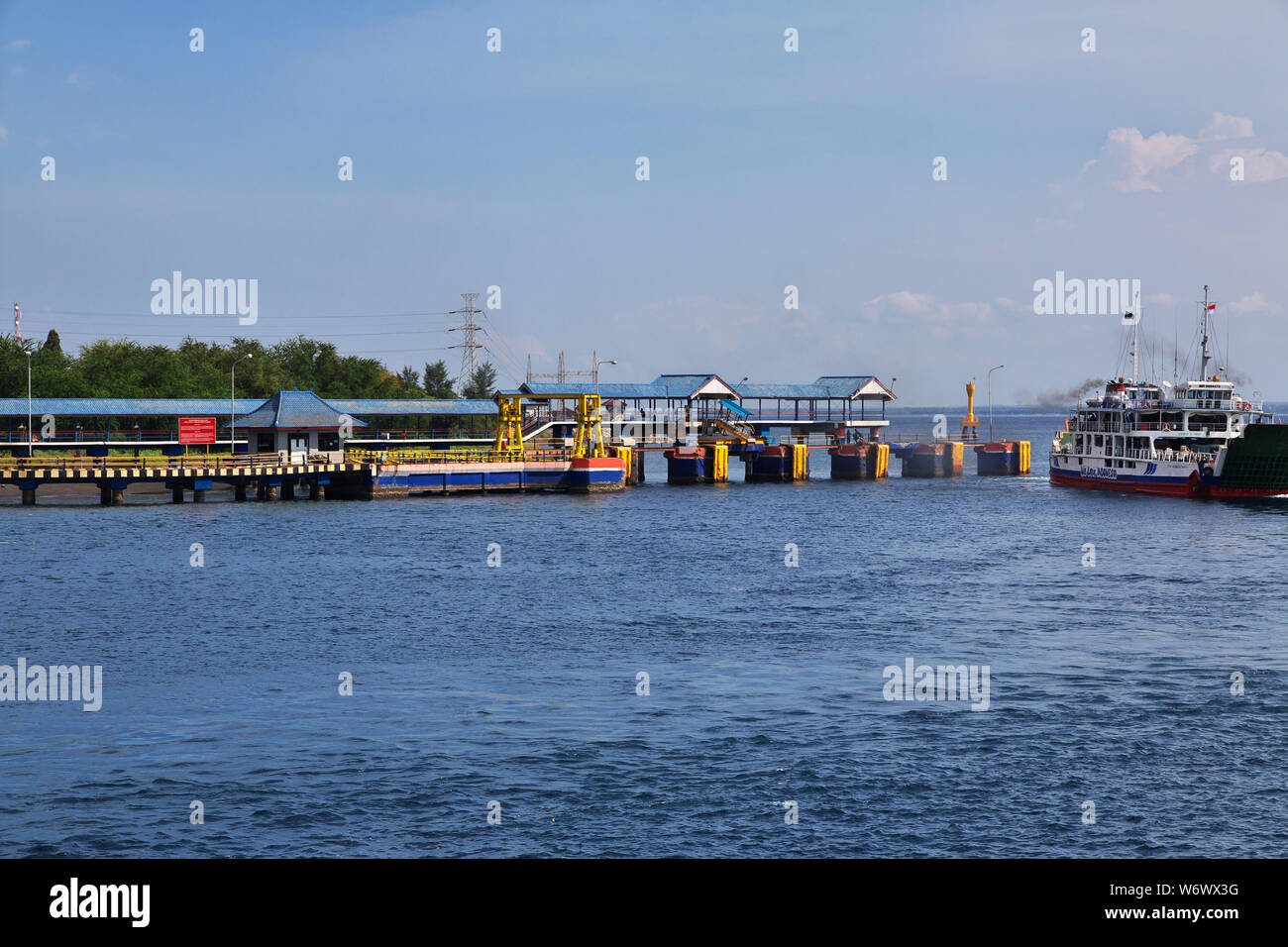 Ferry from Java to Bali island Stock Photo - Alamy