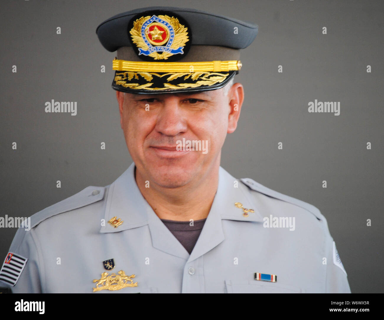 Sao Paolo, Brazil. 02nd Aug, 2019. The commander of the PM, Colonel ...