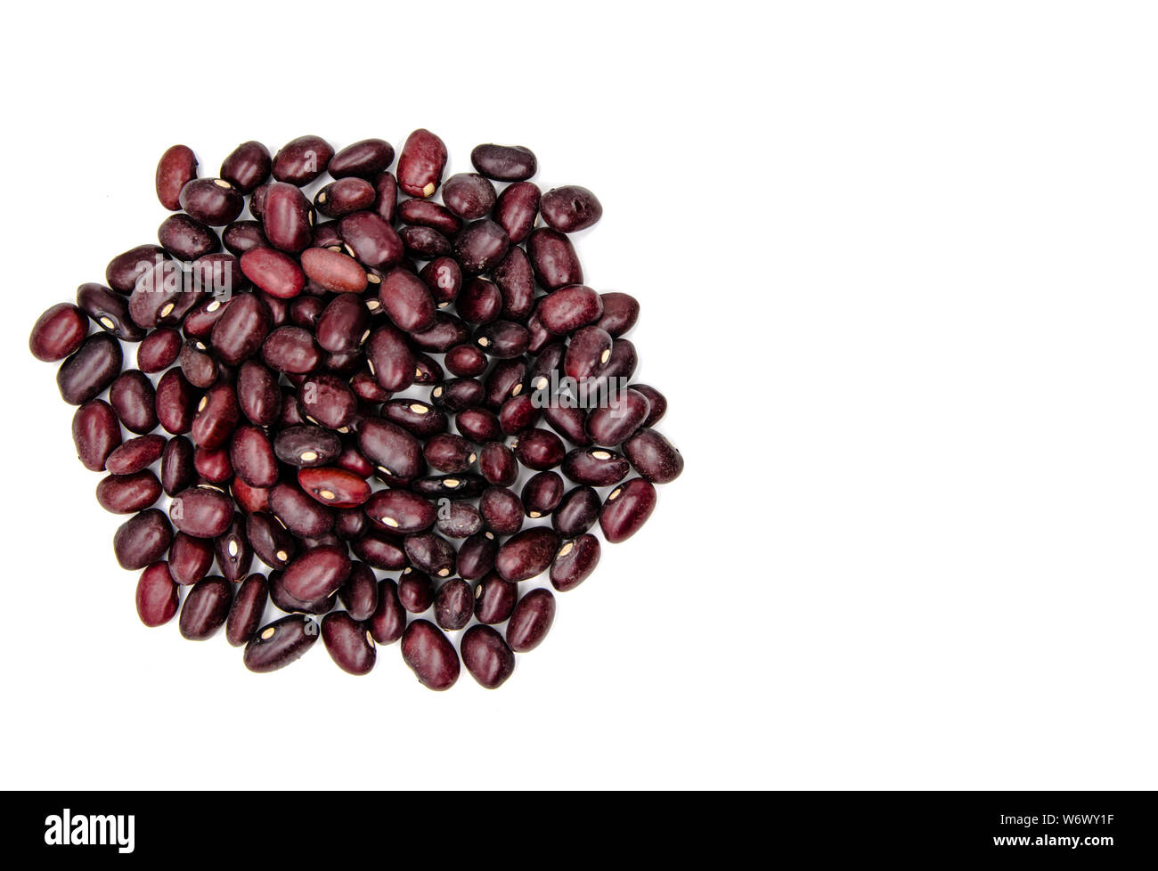 red beans on a white background isolated with copy space Stock Photo ...