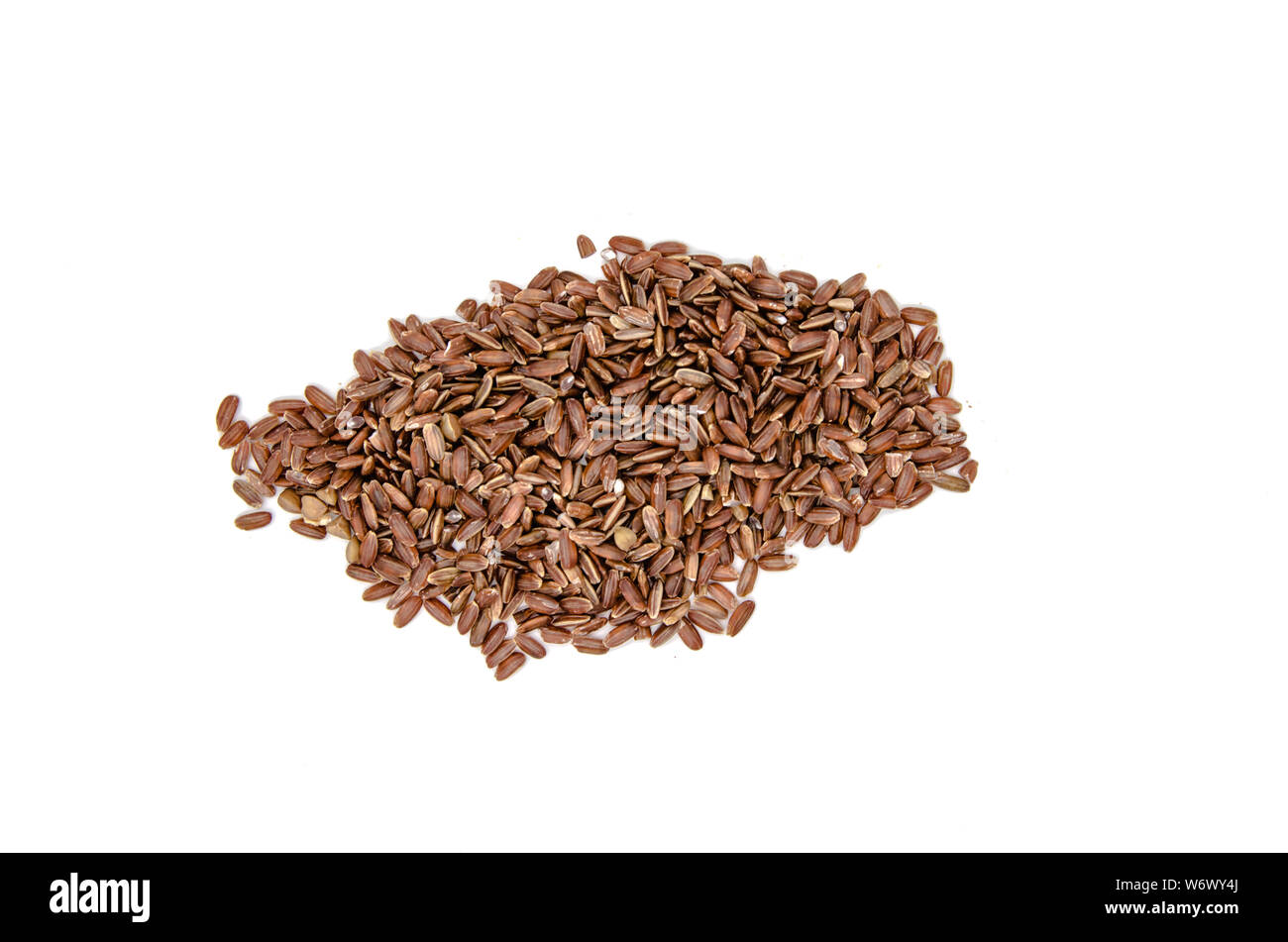 brown ruby rice on a white isolation background Stock Photo - Alamy