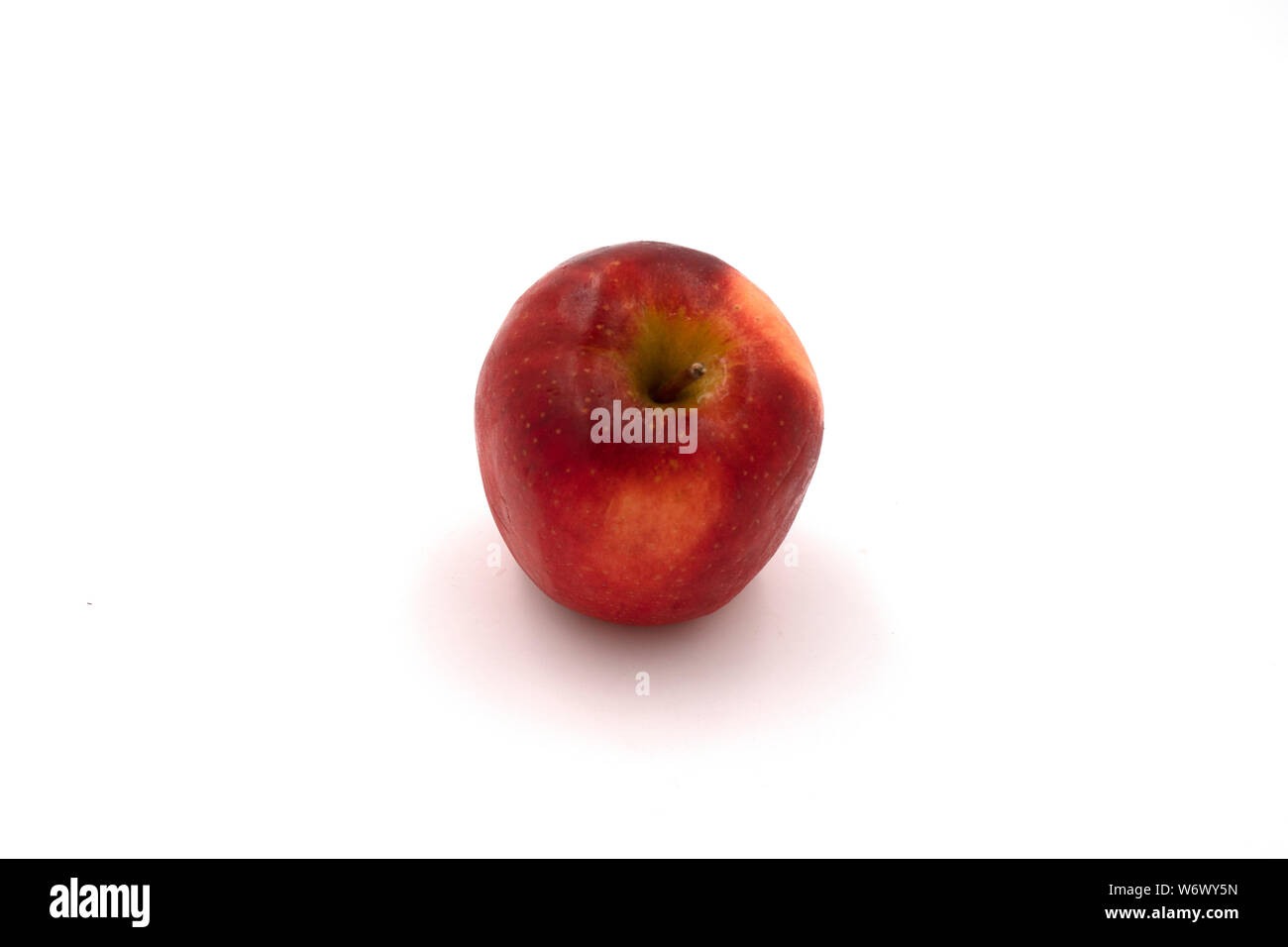 Fresh whole of royal gala red apple isolated on white background. Top ...