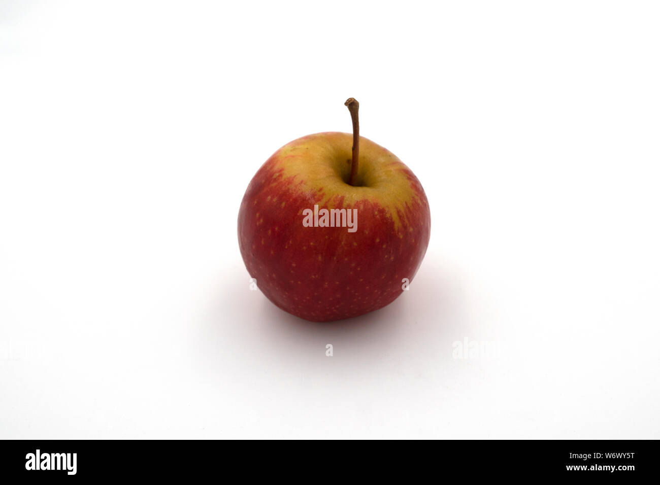 Fresh whole of royal gala red apple isolated on white background. Top ...