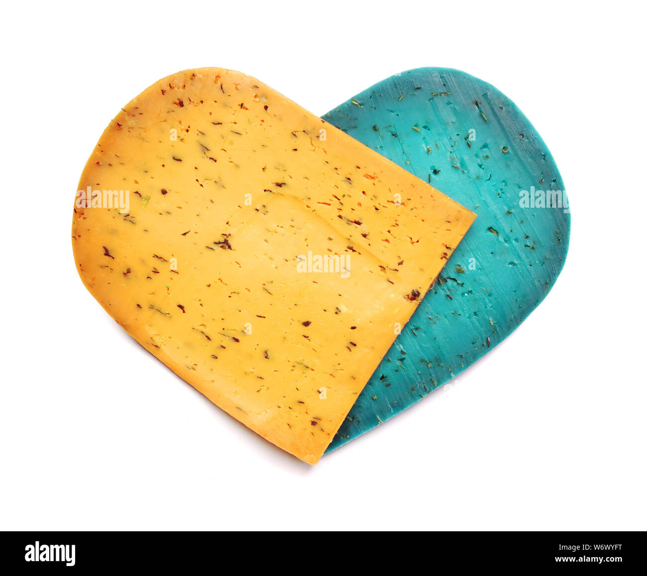 Dutch yellow and blue cheese Stock Photo - Alamy