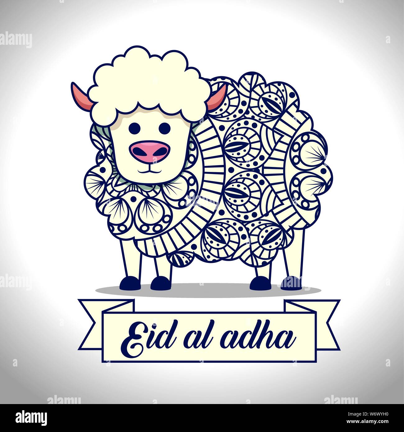 sheep animal sacrifice traditional celebration Stock Vector Image & Art ...