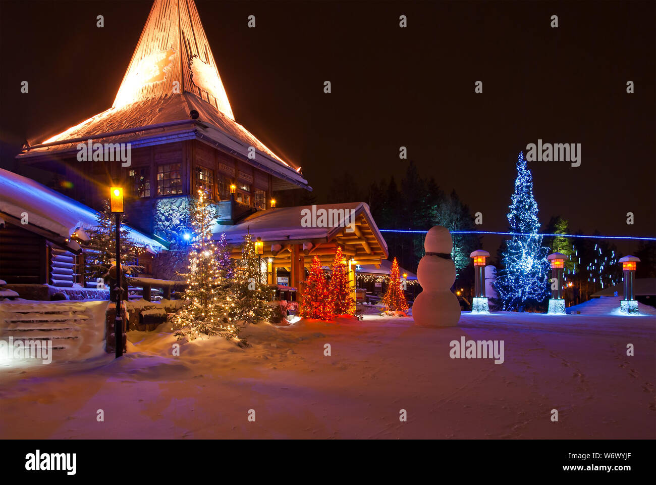 Lapland santa house hi-res stock photography and images - Alamy