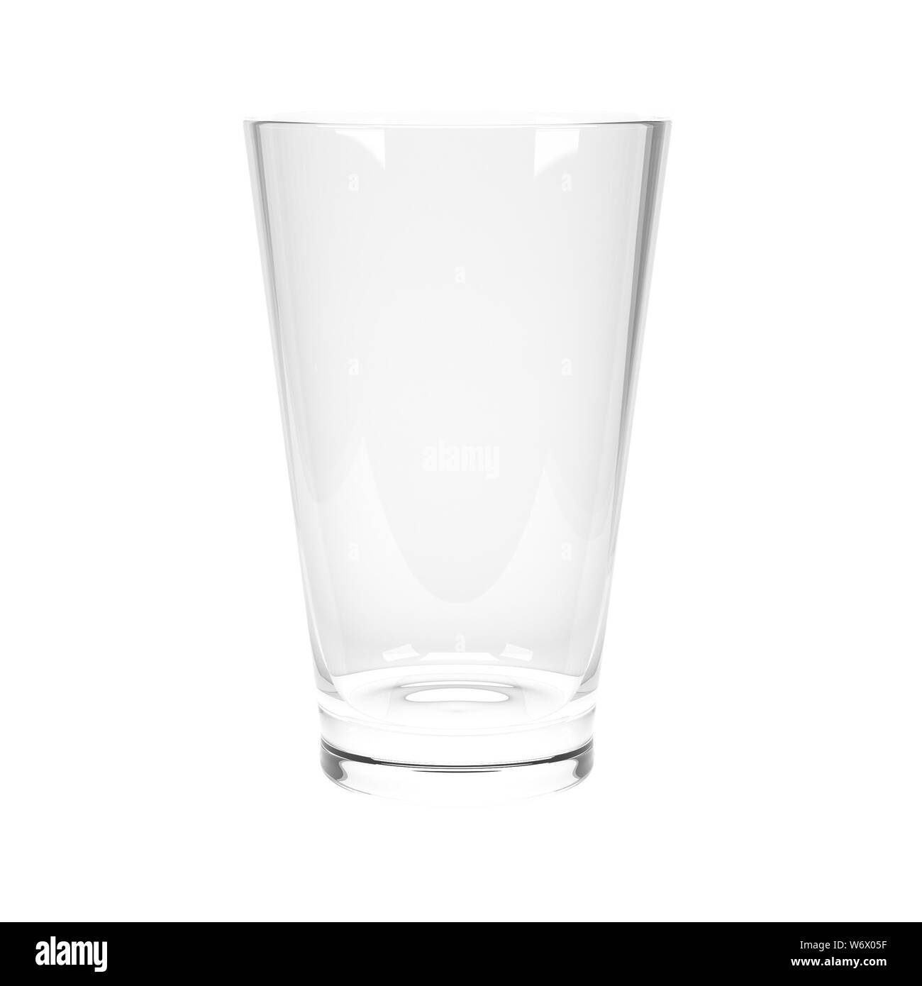Water glass. 3d rendering illustration isolated on white background ...