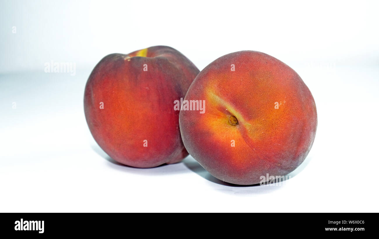 Peach on white hi-res stock photography and images - Alamy