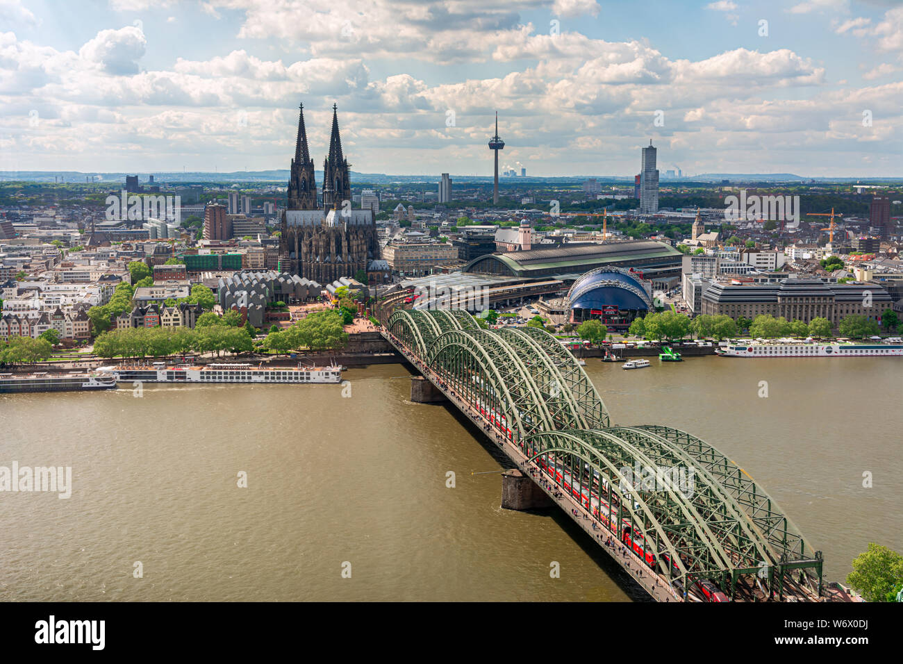 COLOGNE, GERMANY - MAY 12: Cityscape of Cologne, Germany on May 12 ...