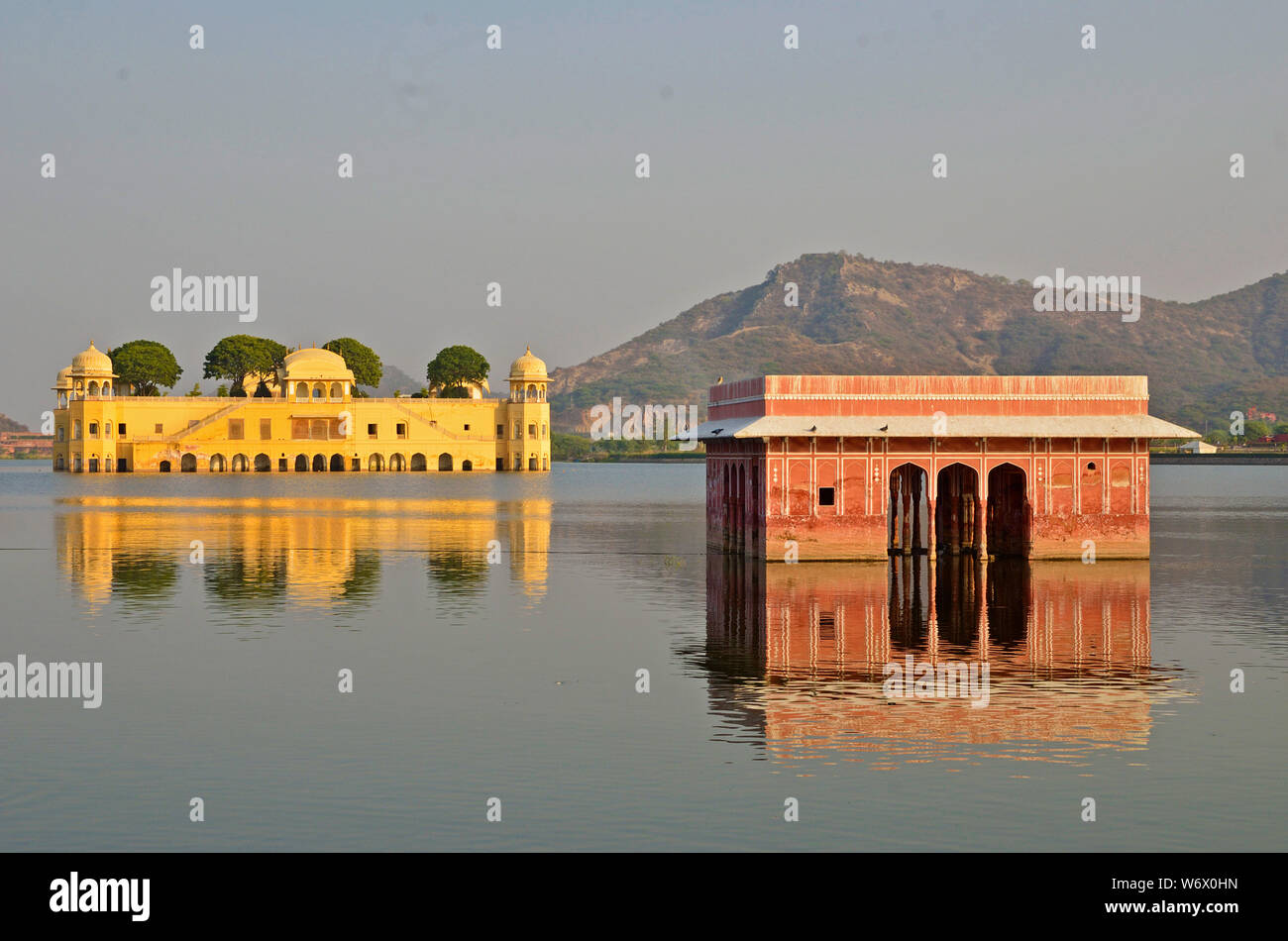 Jal Mahal and Amer Fort,Jaipur, Rajasthan, India Stock Photo - Alamy