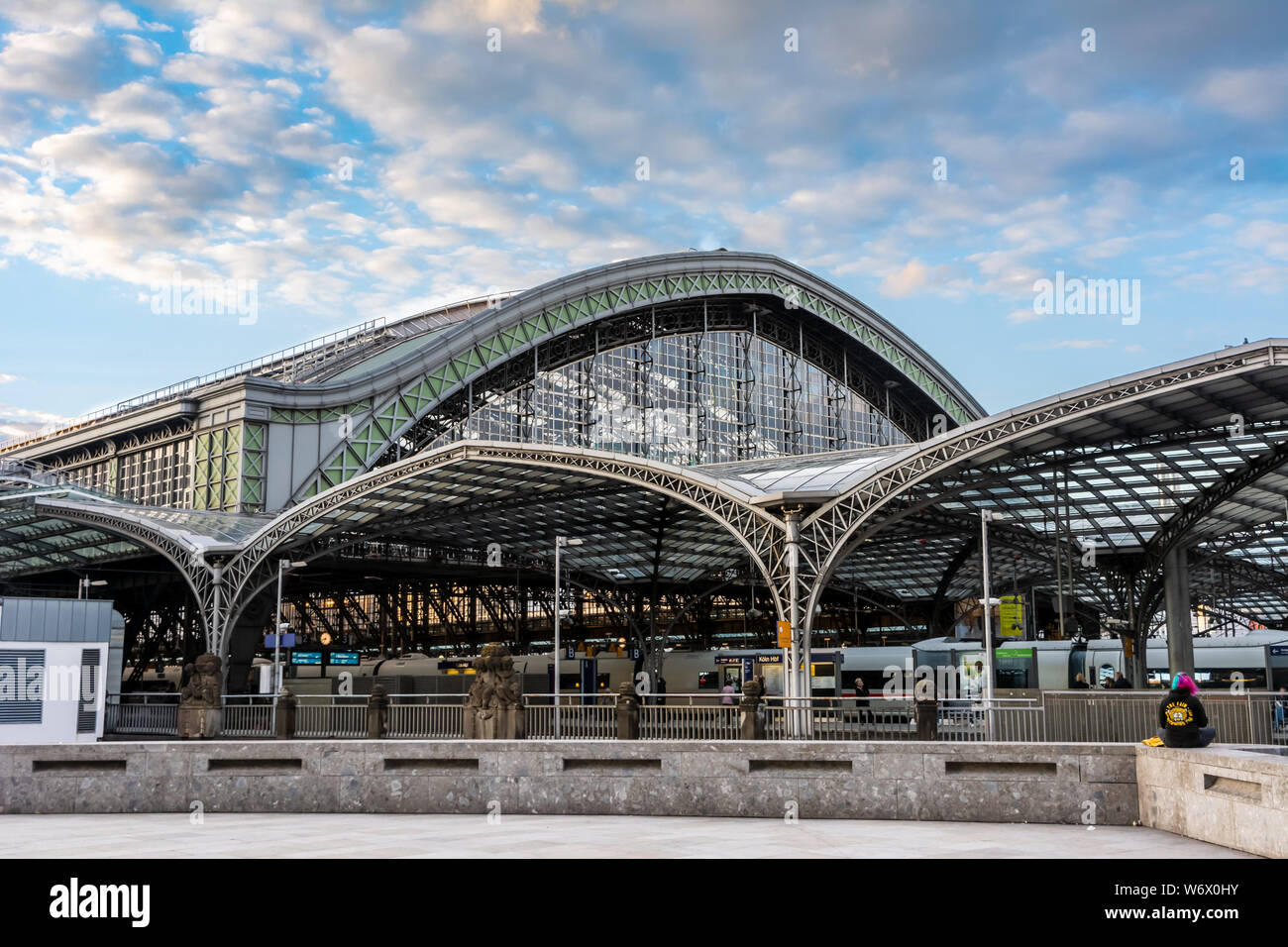 COLOGNE, GERMANY - MAY 12: The central railway station of Cologne ...