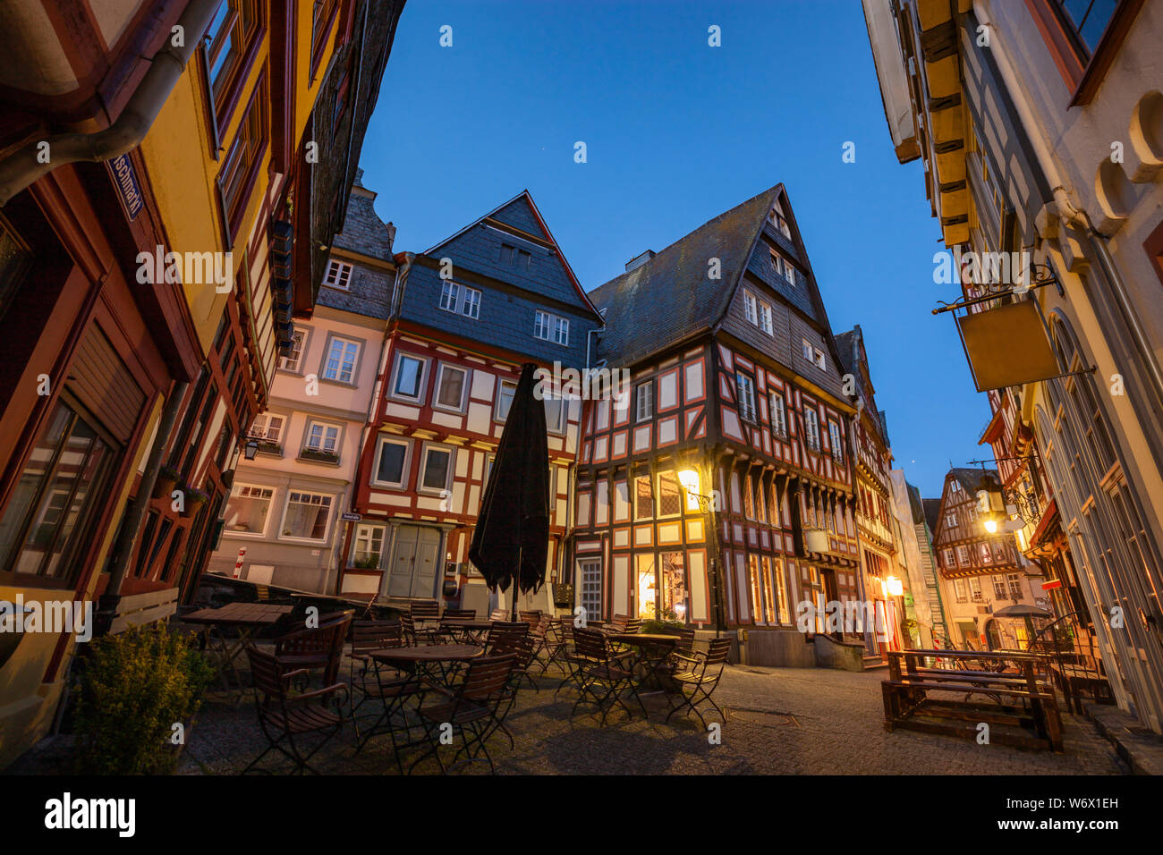 Old town of Limburg at dawn. Limburg, Hesse, Germany Stock Photo - Alamy