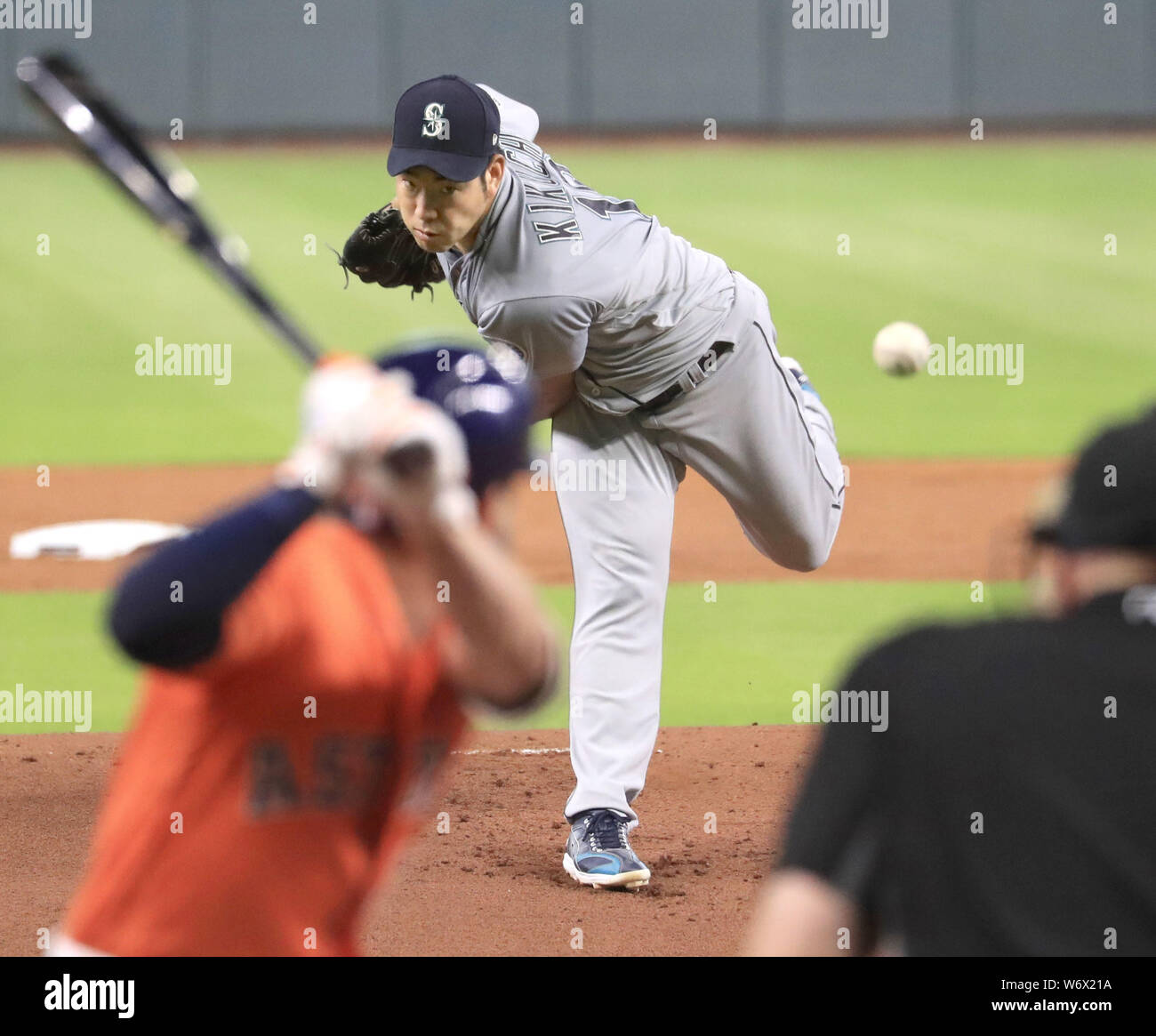 Houston, Texas, USA. 2nd Aug, 2019. Yusei Kikuchi of the Seattle ...