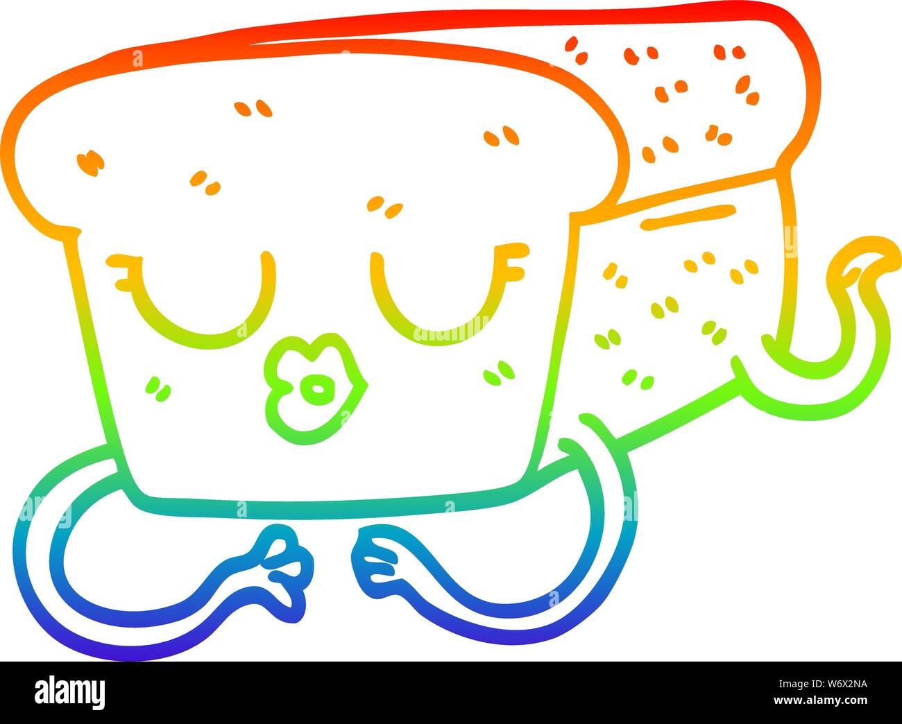 Rainbow bread Stock Vector Images - Alamy