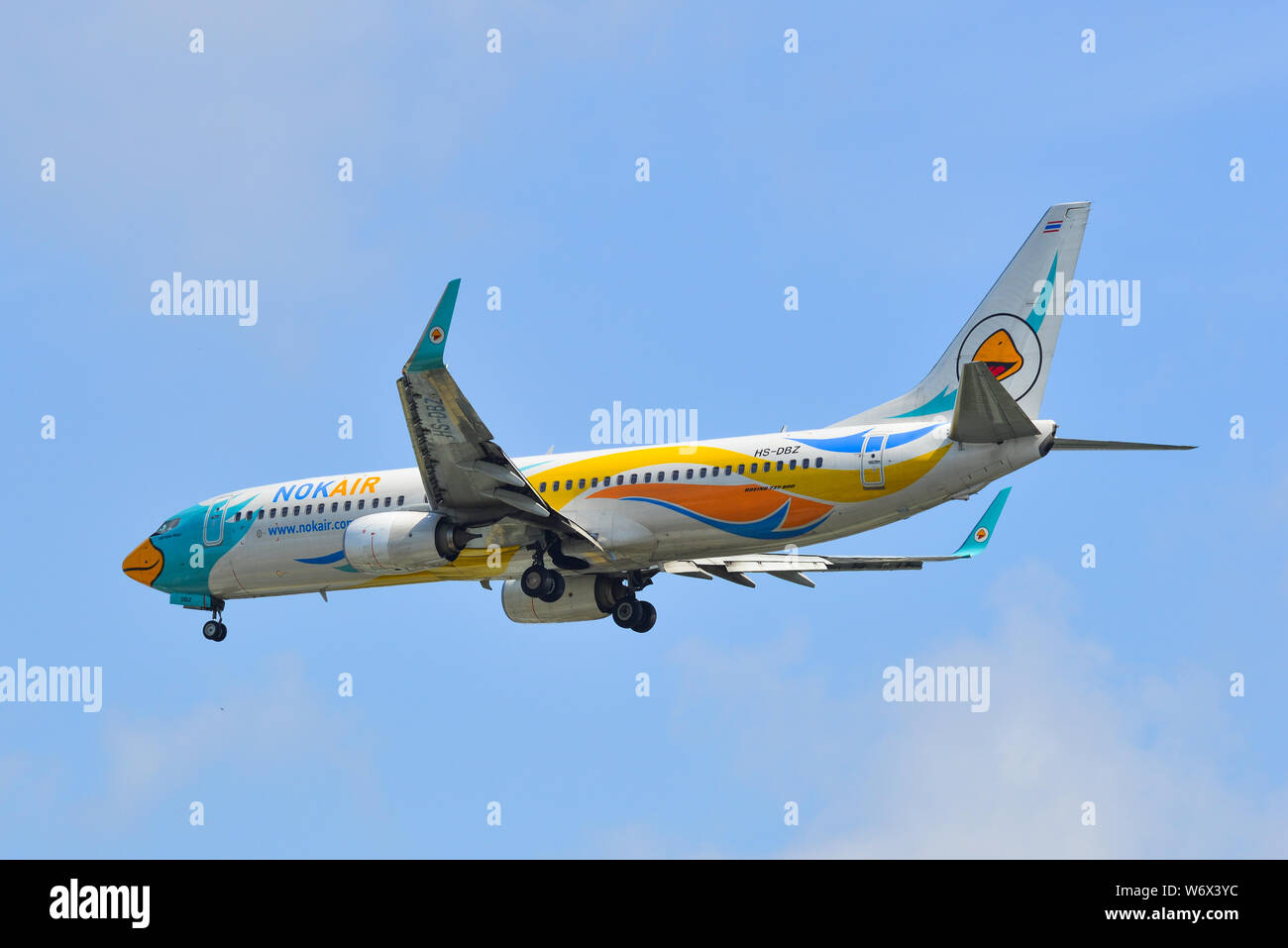 Saigon, Vietnam - Jul 13, 2019. HS-DBZ Nok Air Boeing 737-800 landing ...