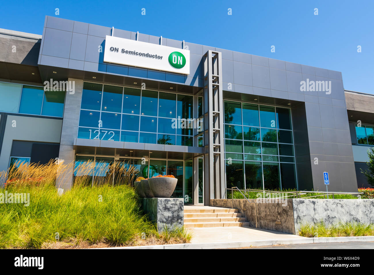 August 1, 2019 Sunnyvale / CA / USA - ON Semiconductor offices in ...