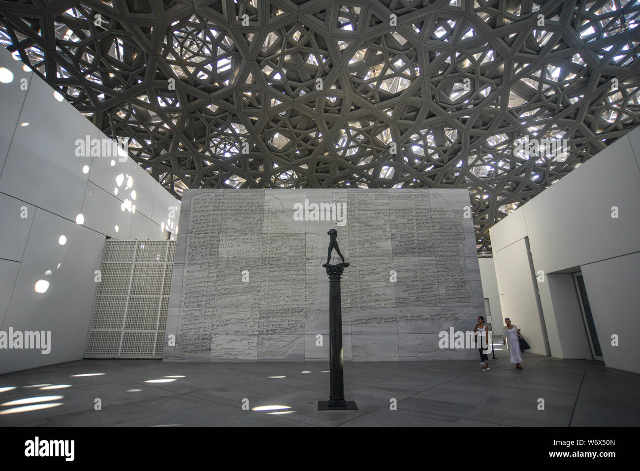 Abu Dhabi, UAE - Dec 8, 2018. Architecture of Louvre Museum in Abu ...