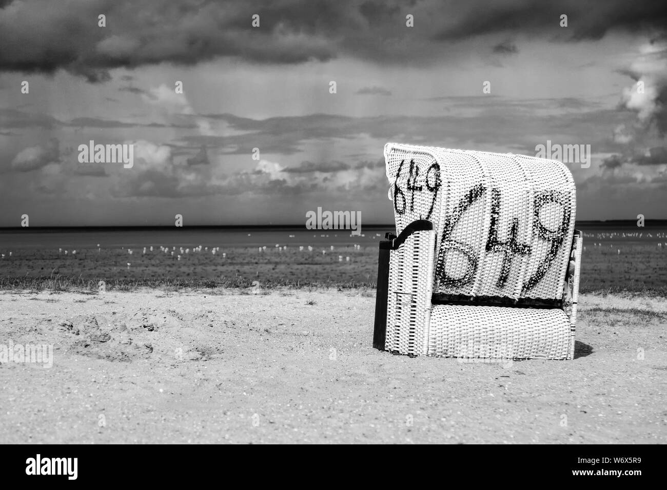 Germany sea, beach, summer Black and White Stock Photos & Images - Alamy