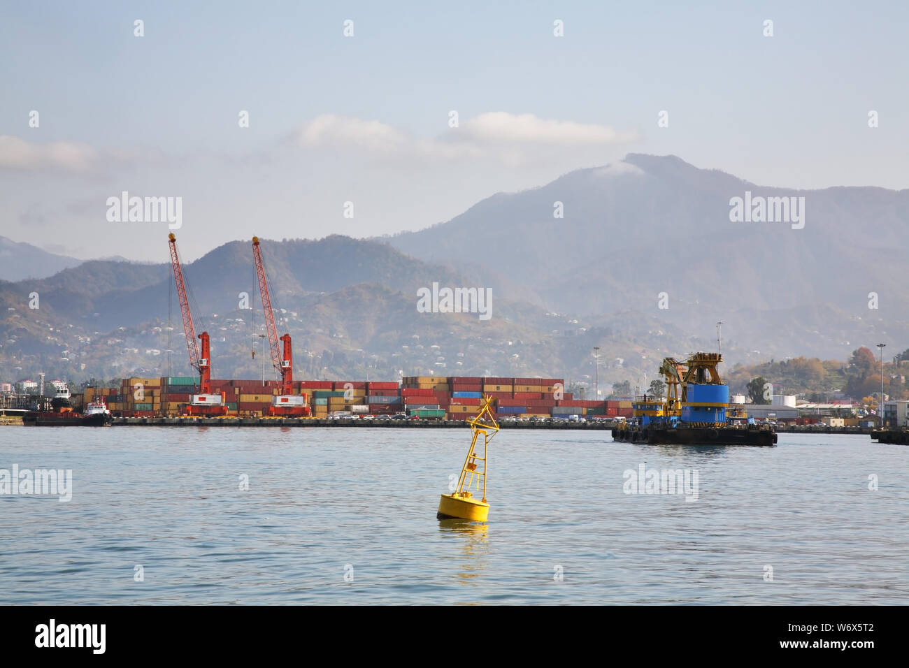 Port in Batumi. Autonomous Republic of Adjara. Georgia Stock Photo - Alamy
