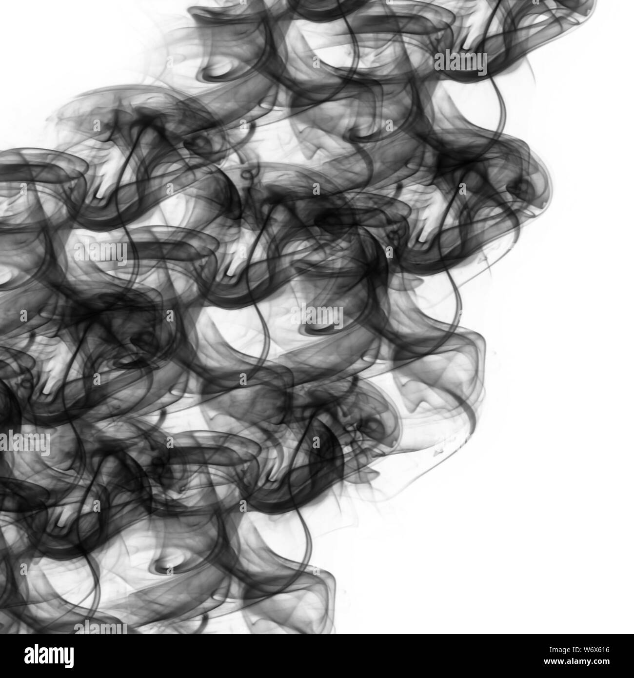 black hand drawn watercolor transparent smoke background pattern with ...