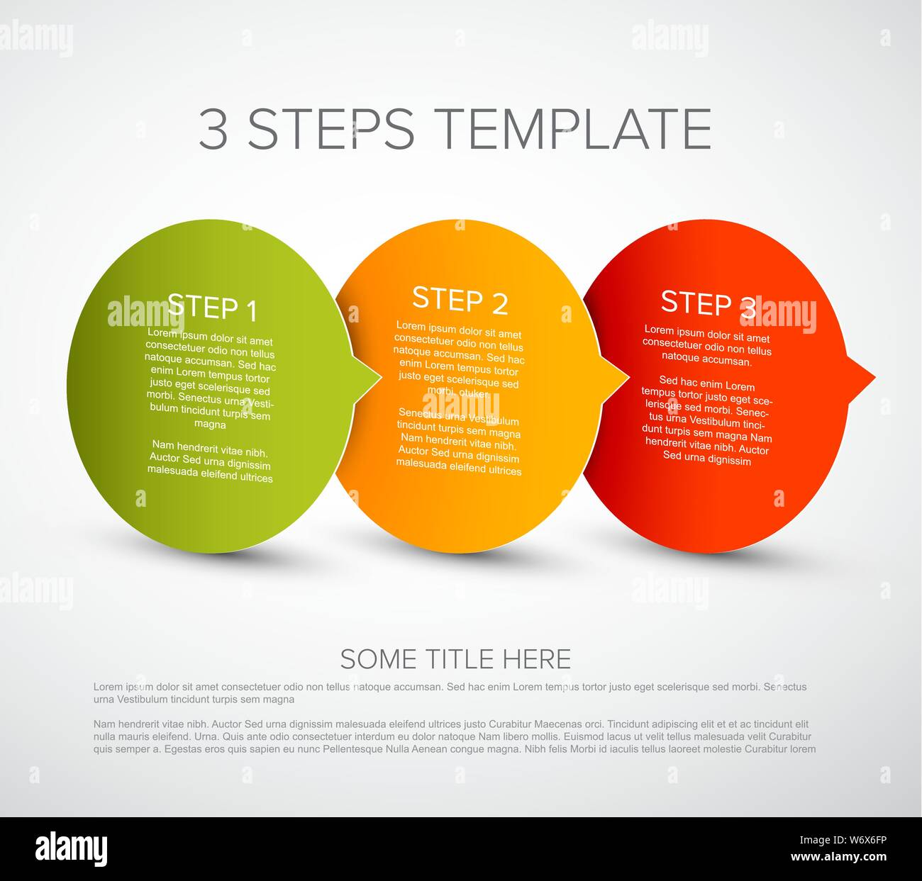 One two three - vector progress template for three steps or options on ...
