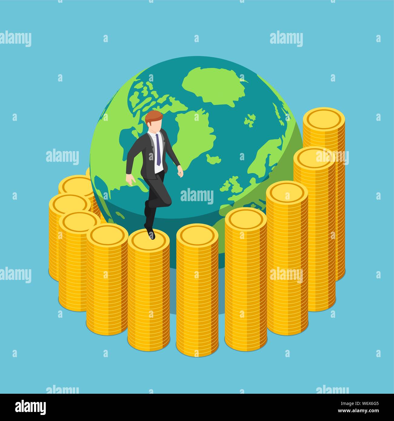 Coin spiral Stock Vector Images - Alamy