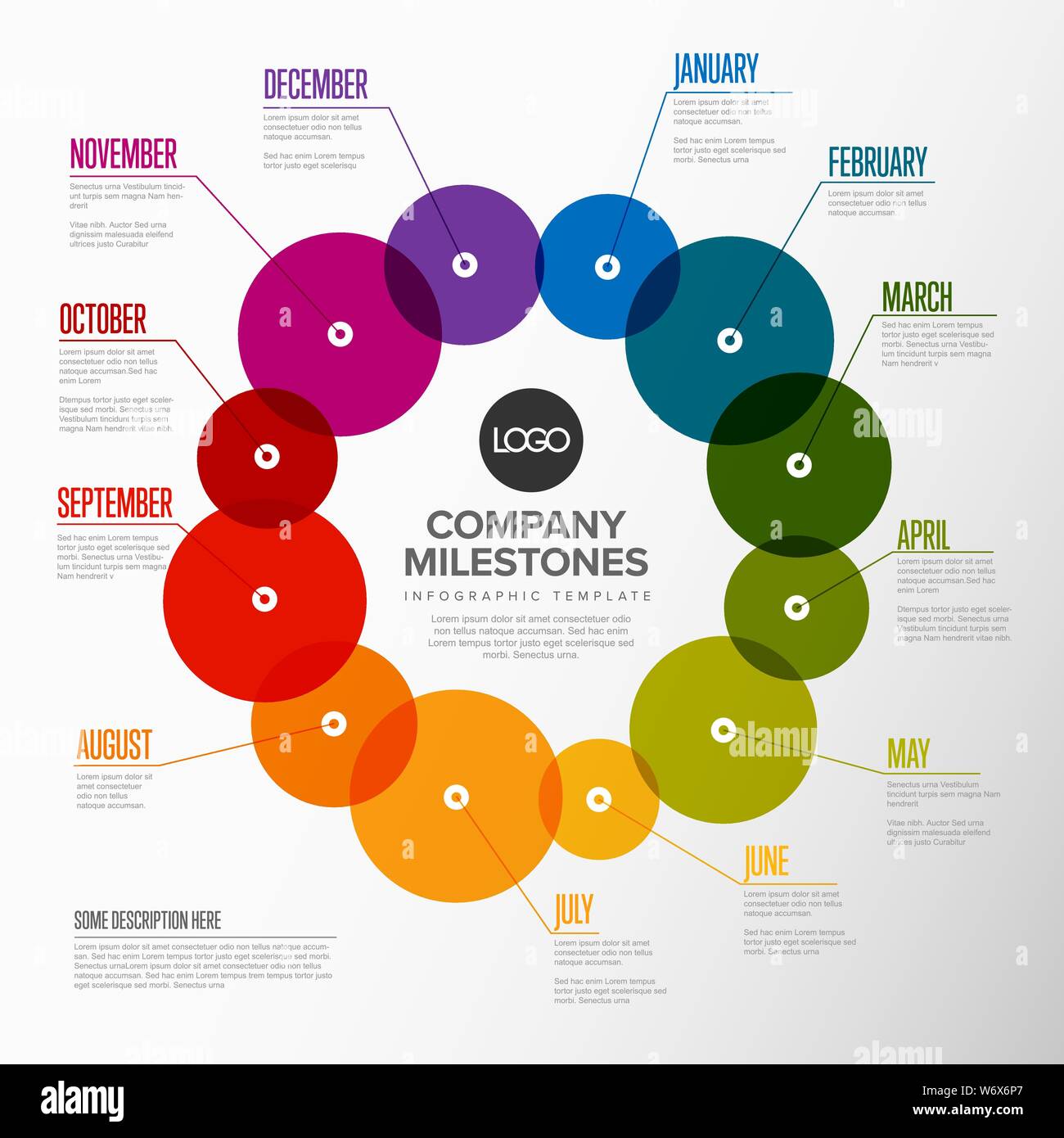 Cycle of months Stock Vector Images - Alamy