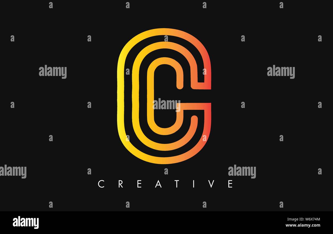 C Letter Modern Trendy Design Logo. Letter C Icon Logo with Monogram ...