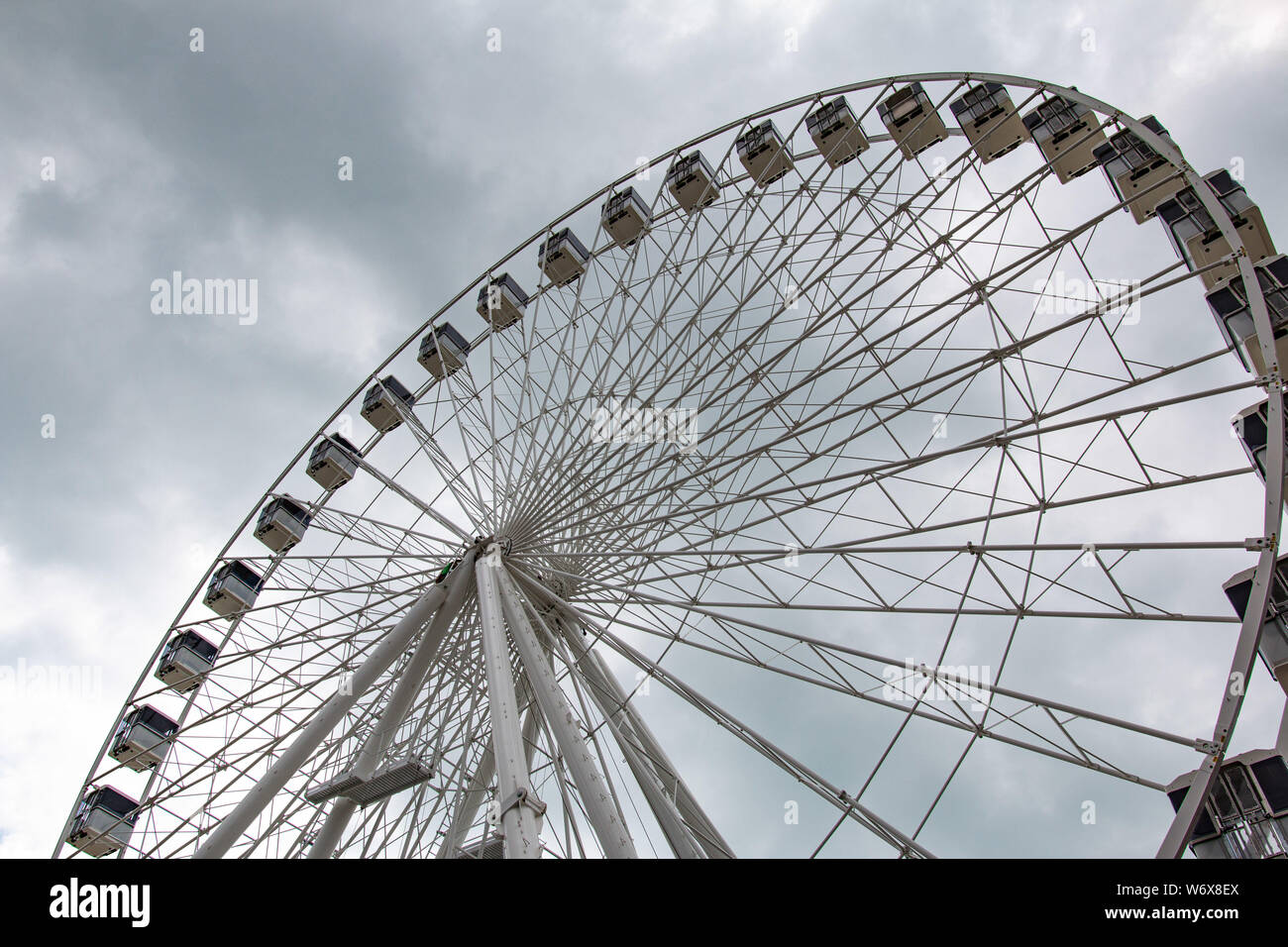 Close up of the Worthing observation wheel in West Sussex Stock Photo ...