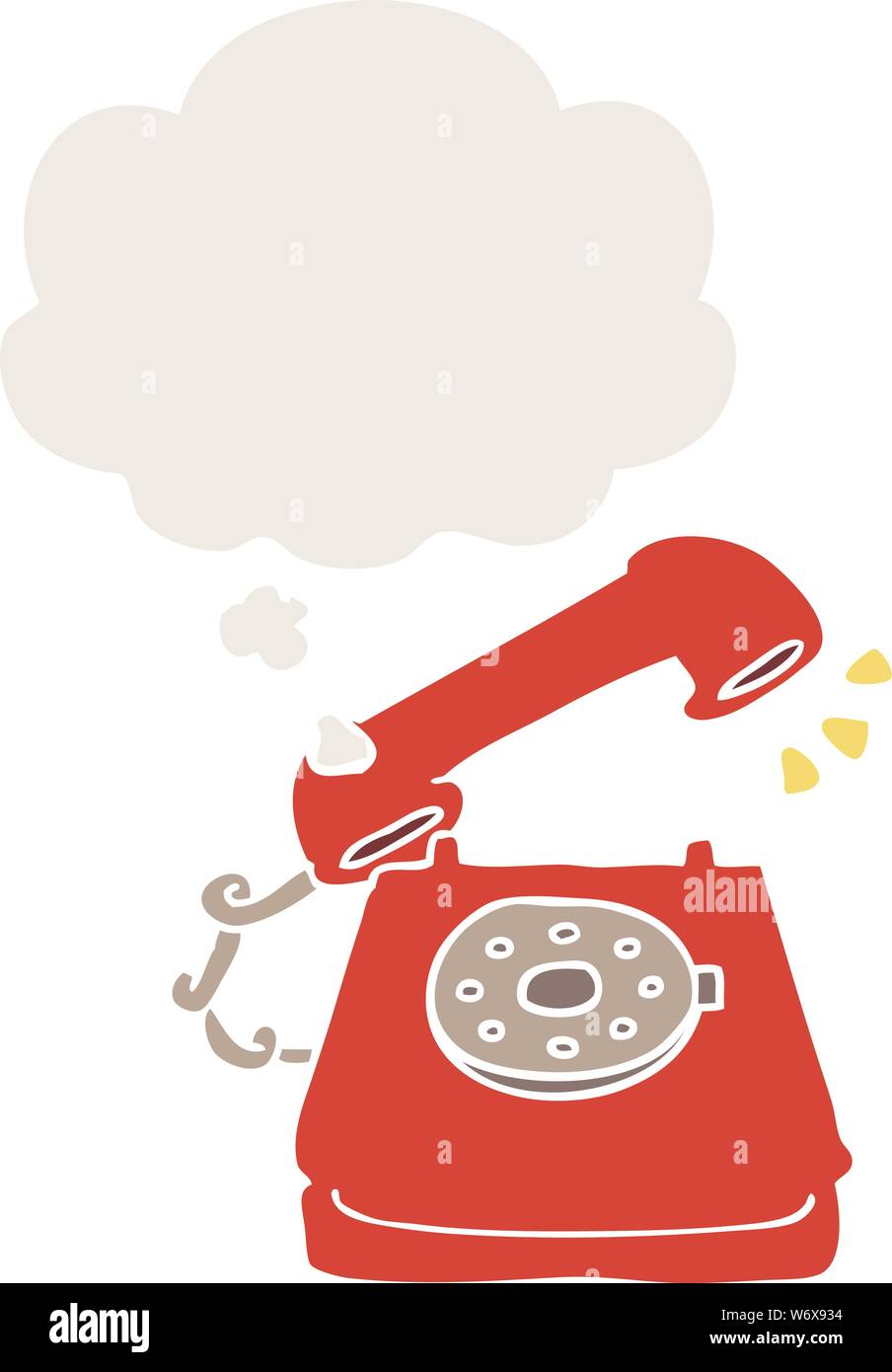 Cartoon ringing telephone bubble hi-res stock photography and images ...