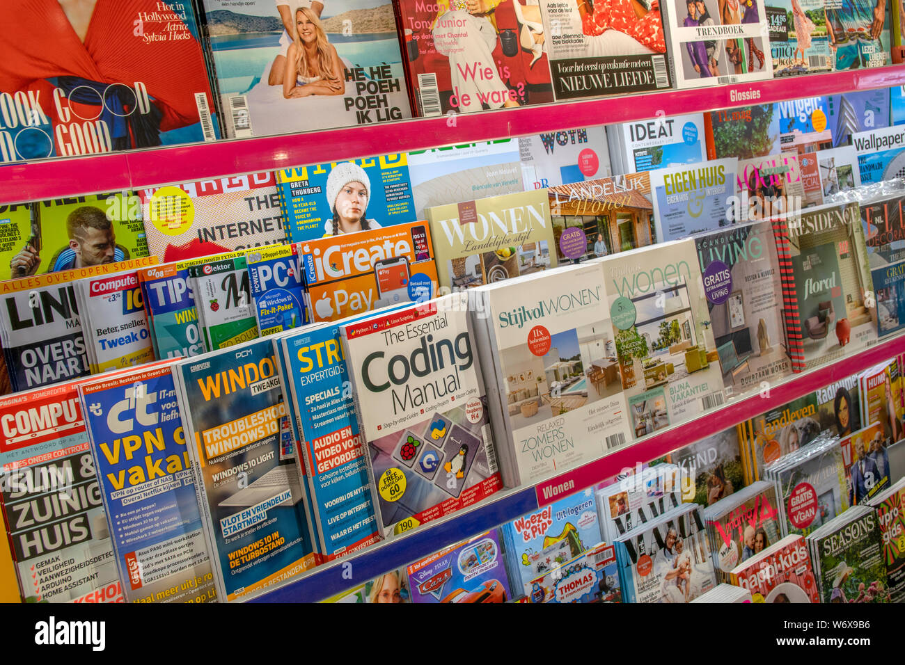 Magazines In A Store At Amsterdam The Netherlands 2019 Stock Photo - Alamy