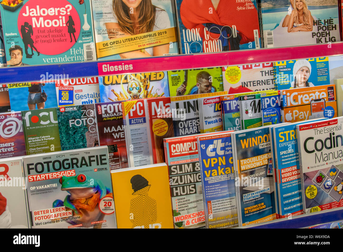 Magazines In A Store At Amsterdam The Netherlands 2019a lot, amsterdam ...
