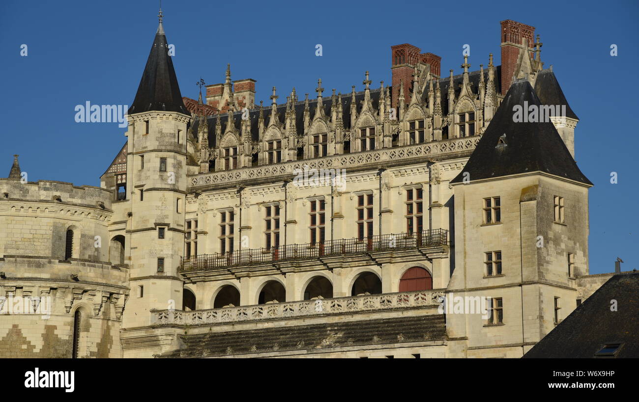 Amboise, Loire Valley, France is known for the Château d'Amboise Stock ...