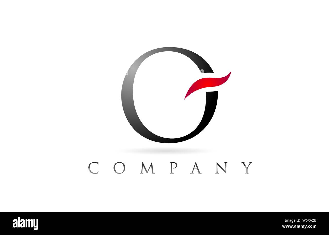 white red alphabet letter O logo design suitable for a company or ...
