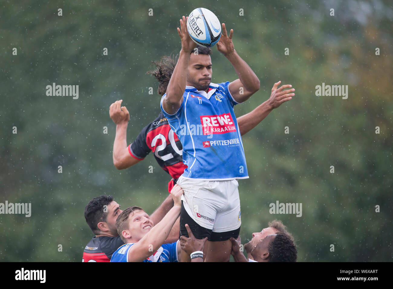 Heidelberg, Germany. 28th July, 2019. German championships in seven-man ...