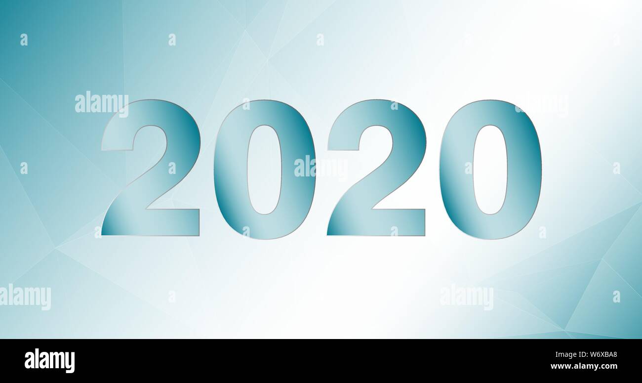 Layout 2020 year vector illustration, copy space Stock Vector Image ...