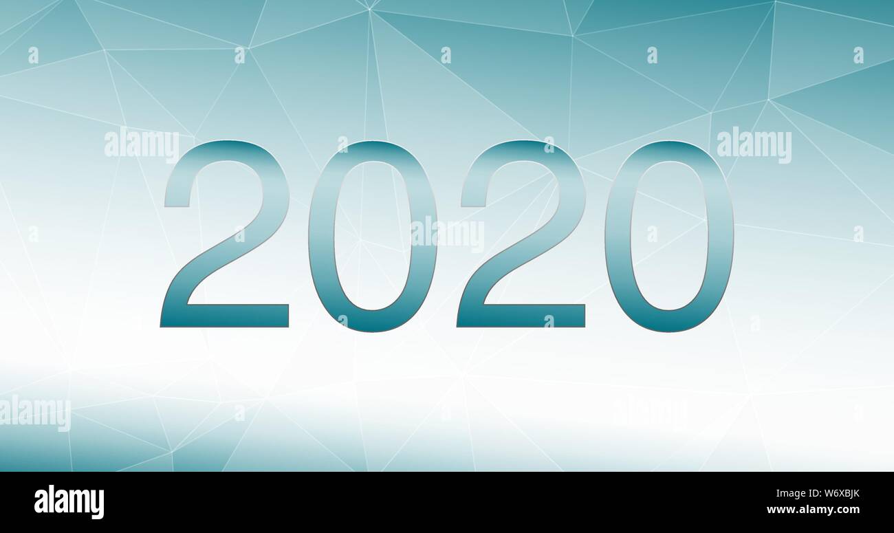 Year 2020 backgrounds conception, geometric shapes background Stock ...