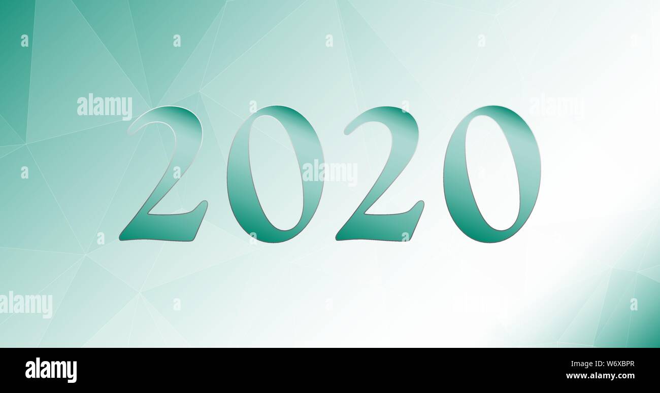 2020 backdrop idea, calendar or greeting card concept Stock Vector ...