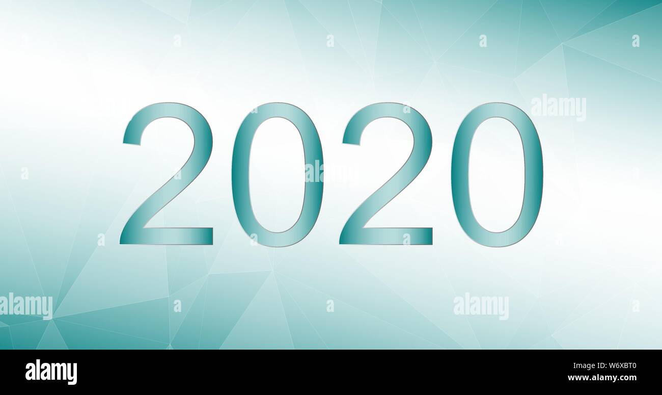 2020 abstract background greeting card template design Stock Vector ...