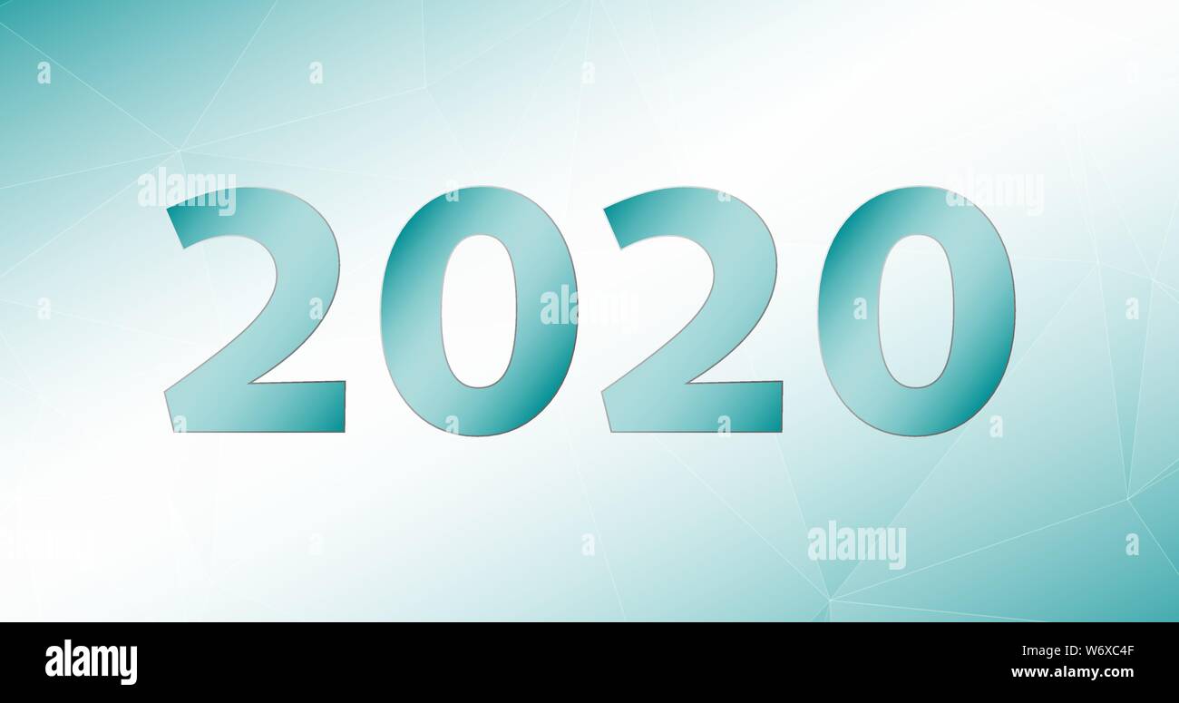 Abstract mint green background and 2020 symbol Stock Vector Image & Art ...