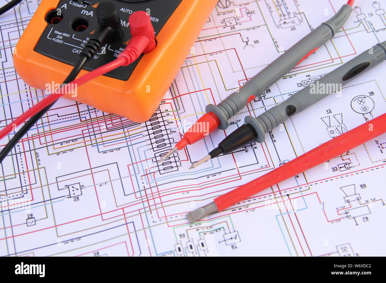 measuring device with a diagram Stock Photo - Alamy