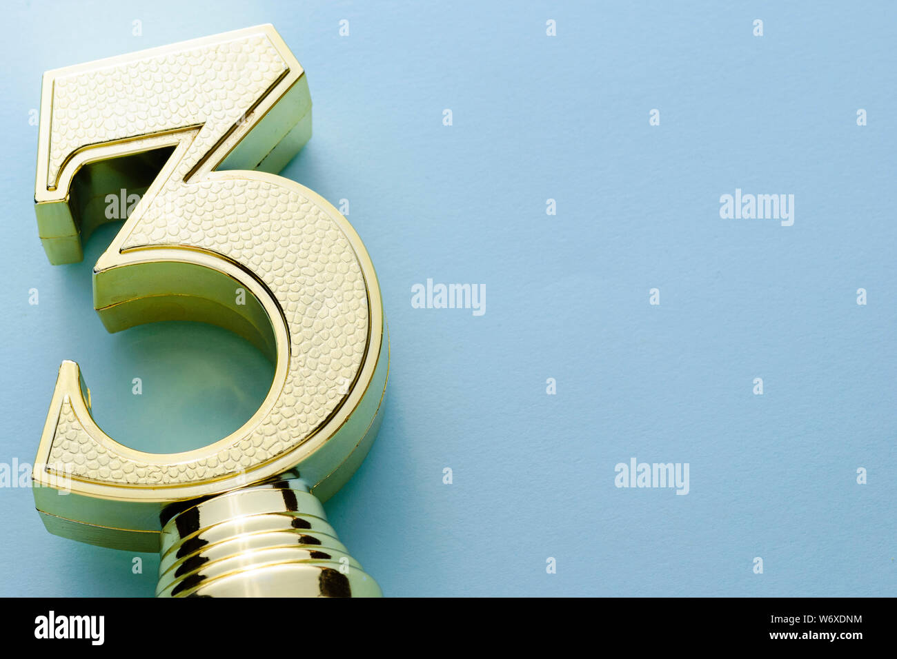 Third place trophy hi-res stock photography and images - Alamy