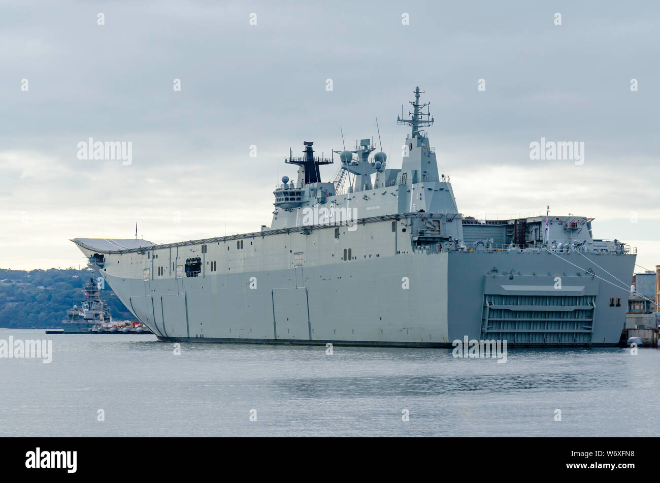 Royal Australian Navy landing helicopter dock ship HMAS Adelaide (L01 ...