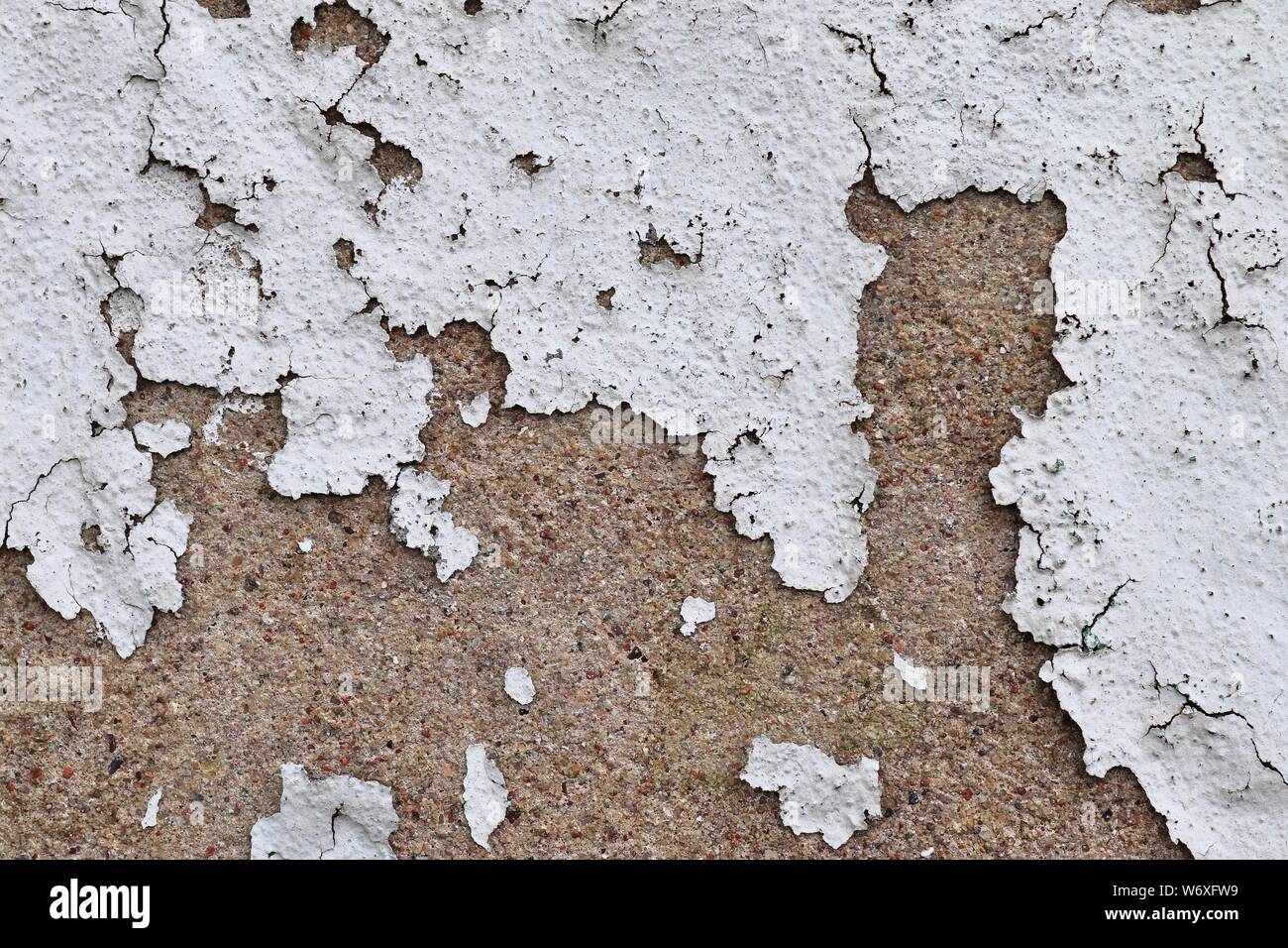 Detailed and colorful close up on concrete wall textures in high ...