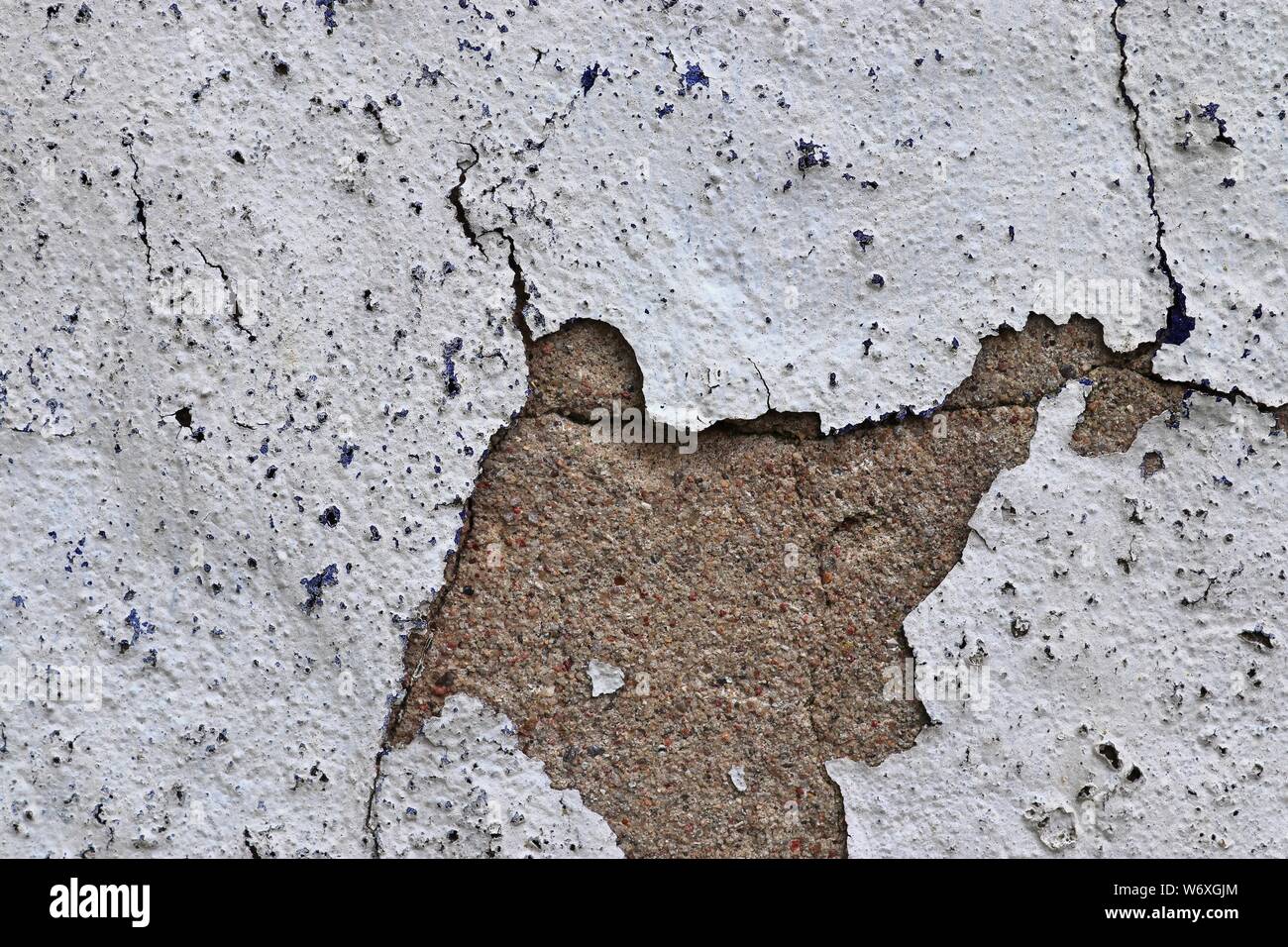 Detailed and colorful close up on concrete wall textures in high ...
