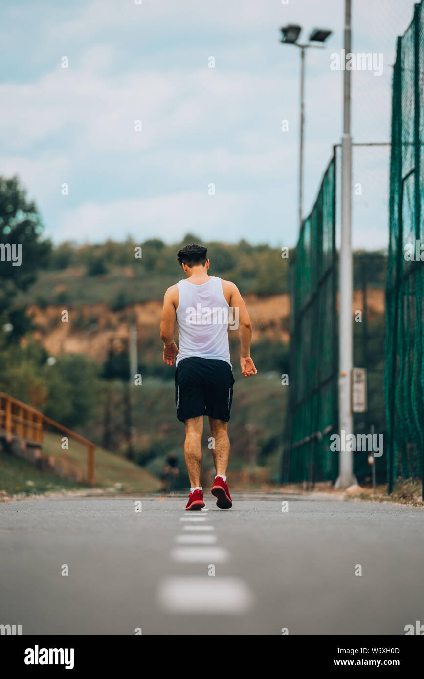 Wet trail running shoes hi-res stock photography and images - Alamy