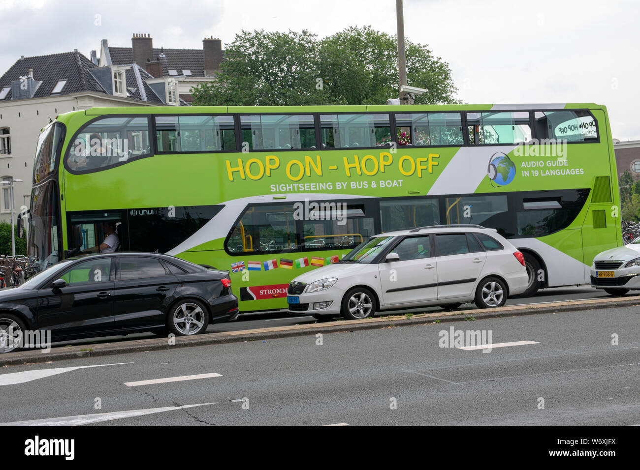 The City Sight Seeing Bus Hop-On And Hop-Of At Amsterdam The ...